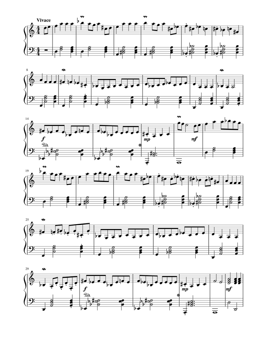 Tanz Sheet music for Piano (Solo) | Musescore.com