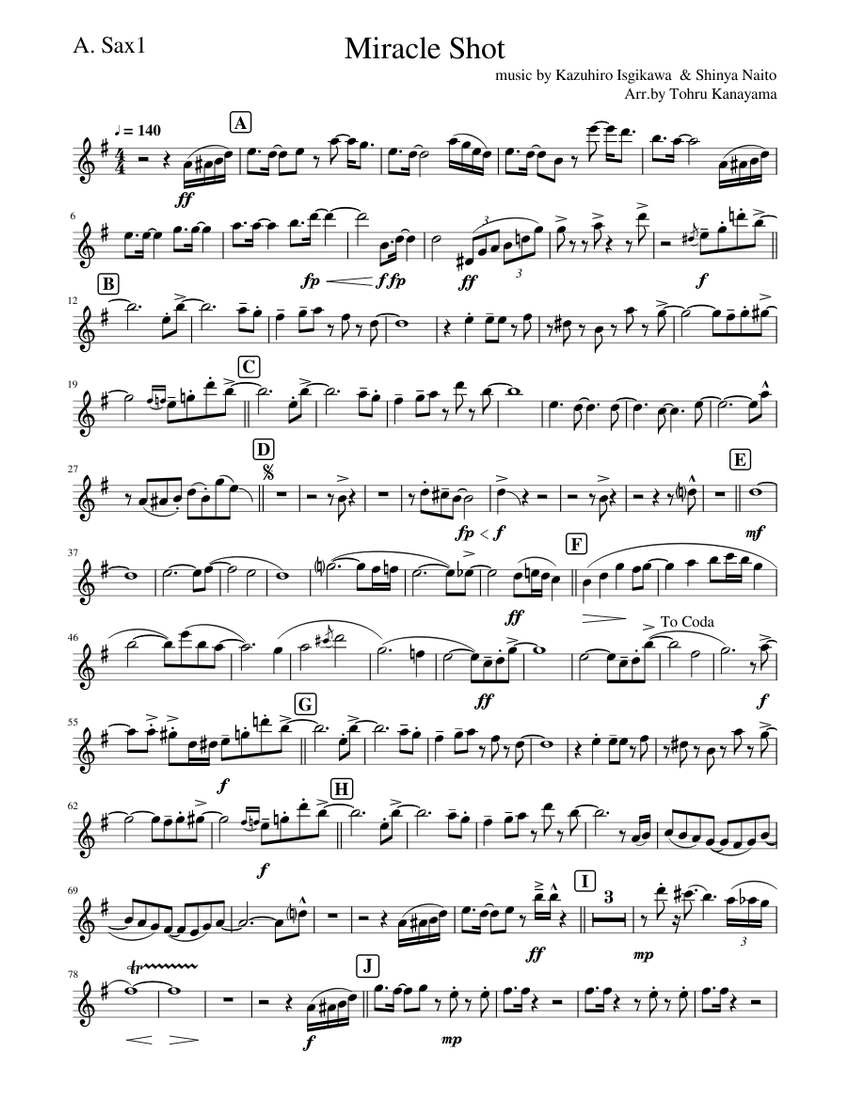 A. Sax1-A._Sax1 Sheet music for Saxophone alto (Solo) | Musescore.com