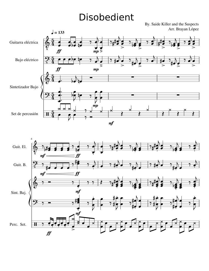 Steven universe the movie - disobedient – Misc Cartoons Sheet Music for ...