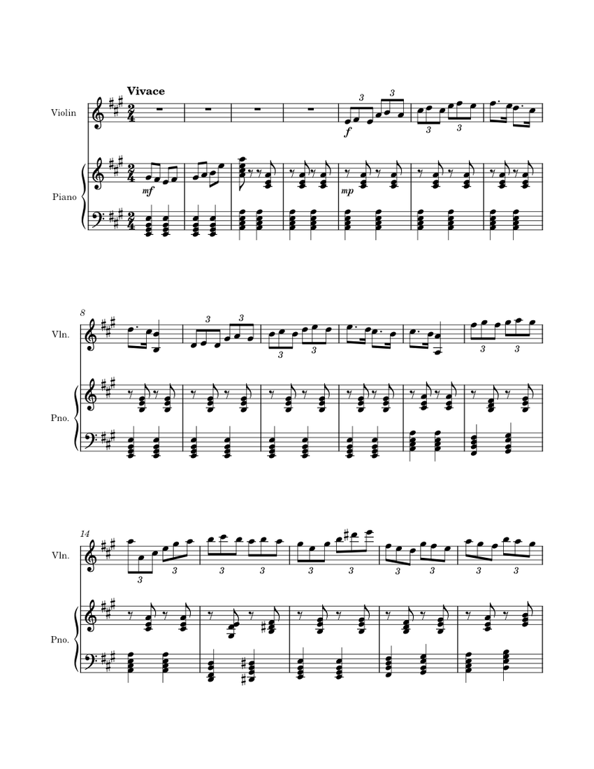 Random Notes – Misc tunes Sheet Music for Piano, Violin (Solo ...