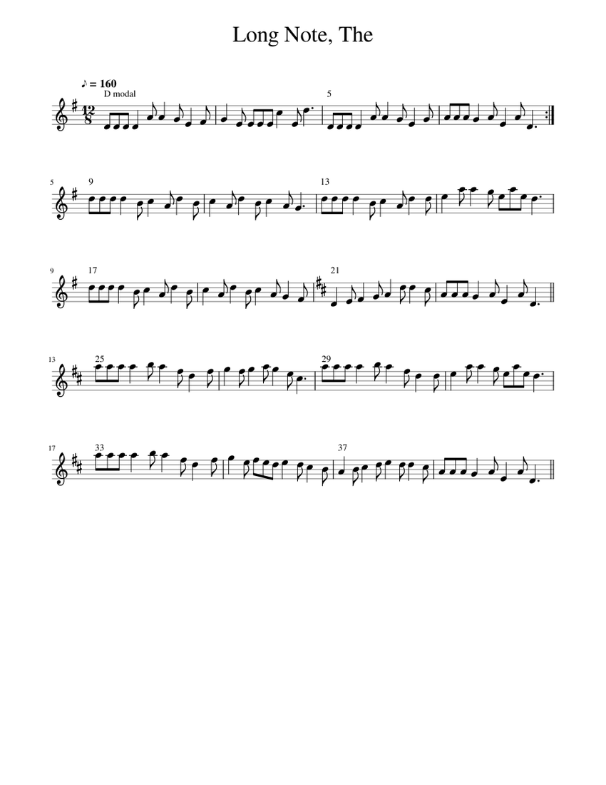 The Long Note - piano tutorial