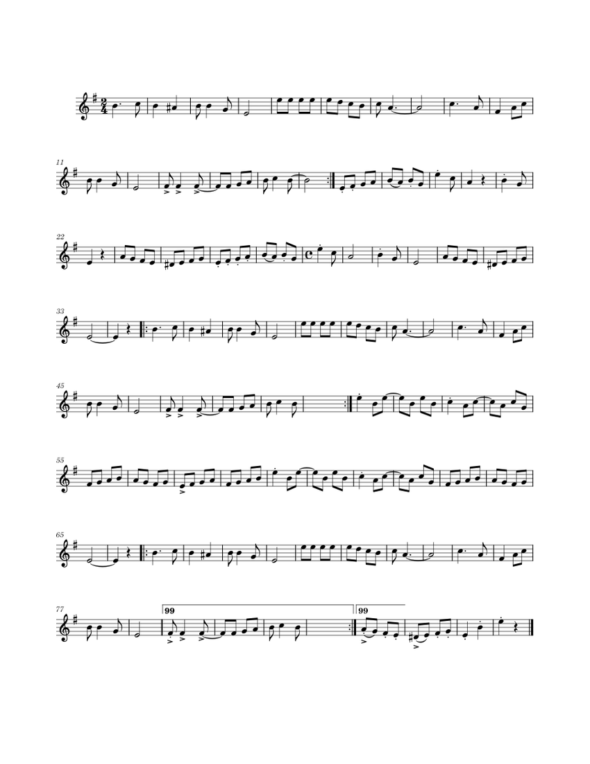 Bubamara – Goran Bregovic Bubamara – Bubamara folki Sheet Music for Piano (Solo) Easy ...
