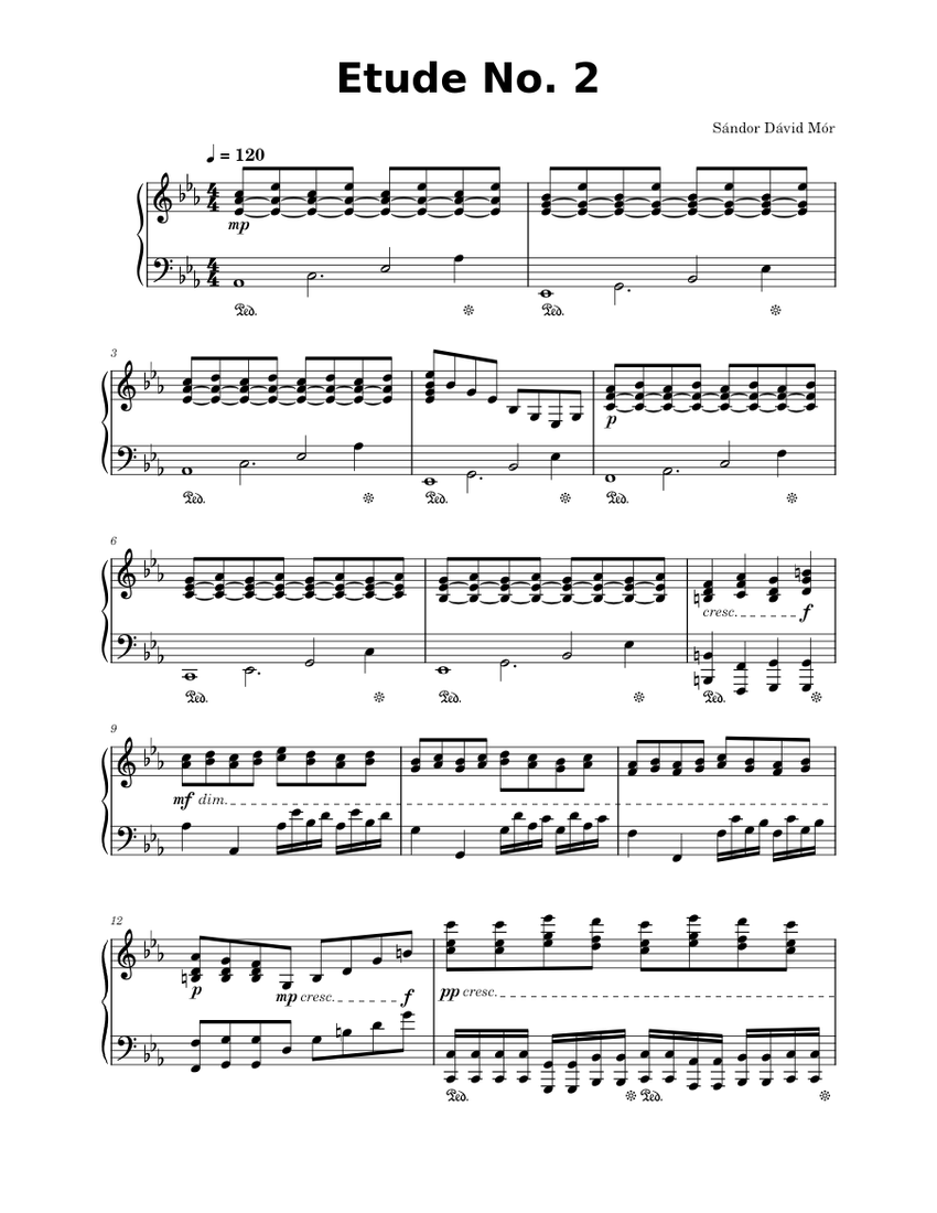 Etude No. 2 - piano tutorial