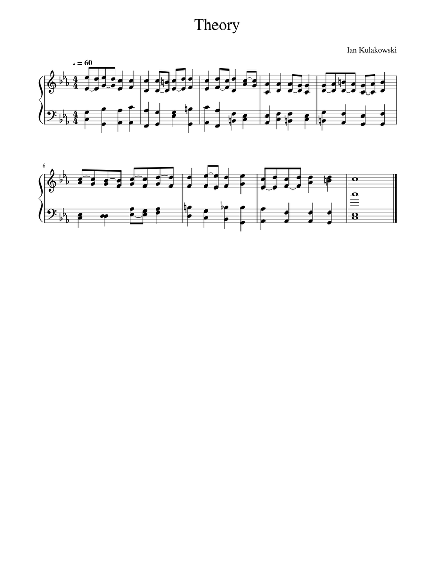 Theory Sheet music for Piano (Solo) Easy | Musescore.com