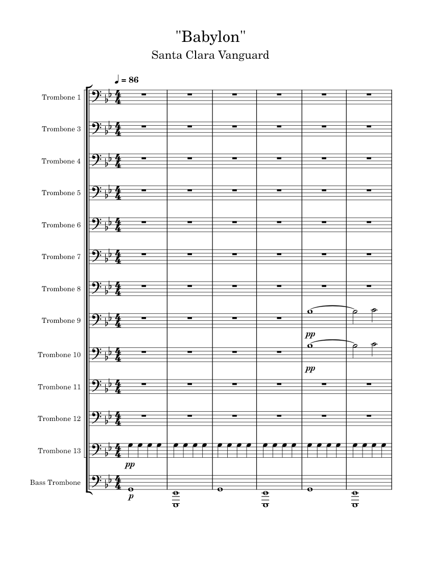Santa Clara Vanguard 2018 "Babylon" – TheMTCrew Sheet music for ...