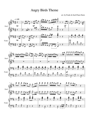 'Angry Birds' Theme Song Sheet Music for Piano (Solo) | MuseScore.com