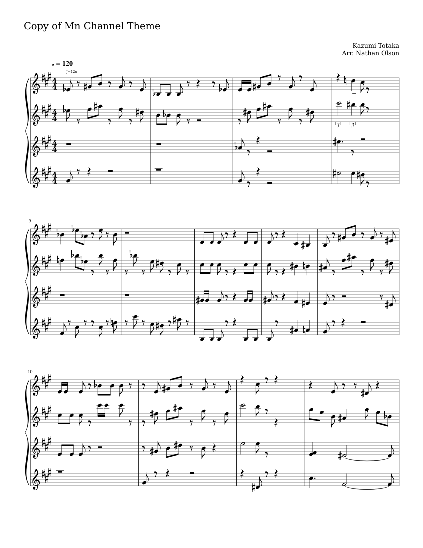 Mii Channel Theme Sheet music for Piano (Solo) Easy | Musescore.com