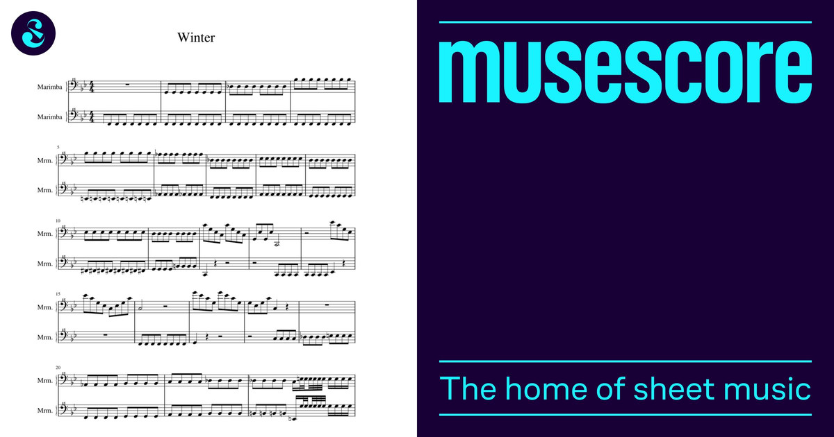 The Four Seasons - Winter – Antonio Vivaldi Sheet music for Marimba ...