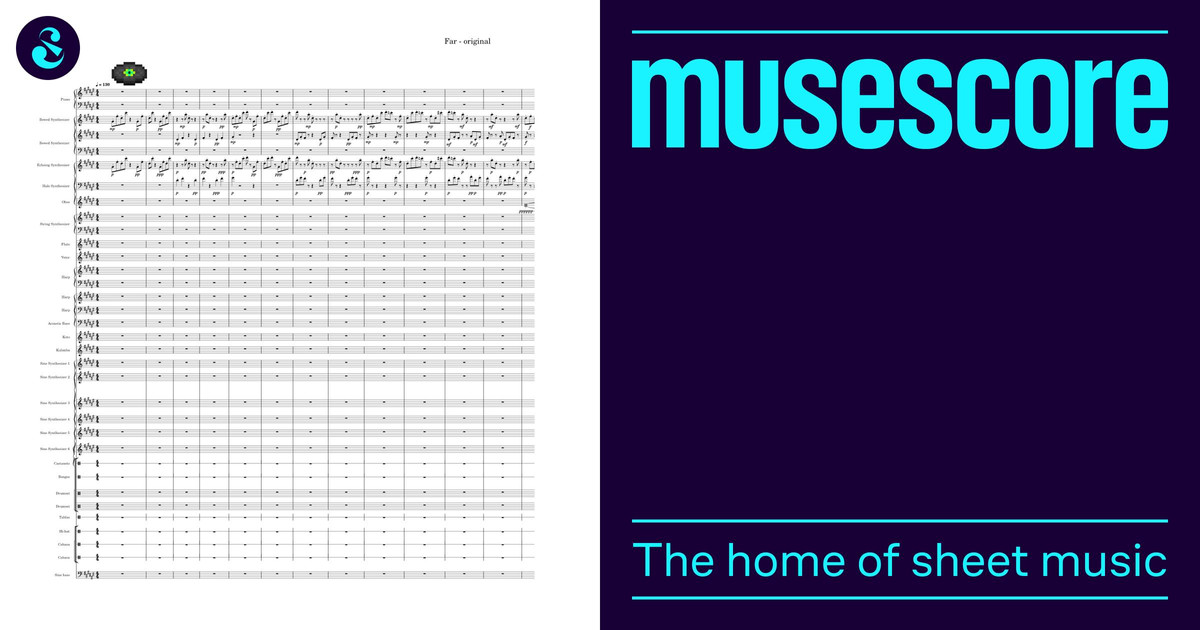 Far (Music Disc) – original Sheet Music for Piano, Vocals, Flute, Oboe ...