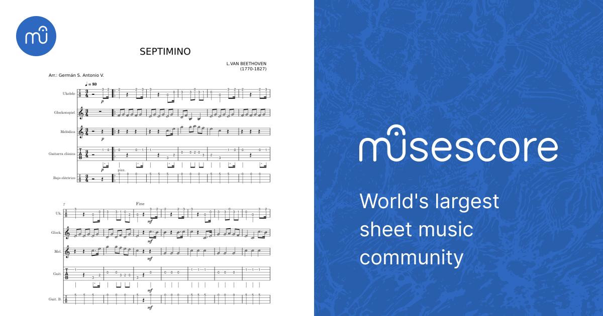 Minueto del Septimino – Ludwig van Beethoven Beethoven SEPTIMINO ...