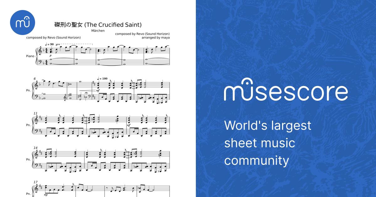 Takkei no Seijo - Sound Horizon Sheet Music for Piano (Piano Duo ...