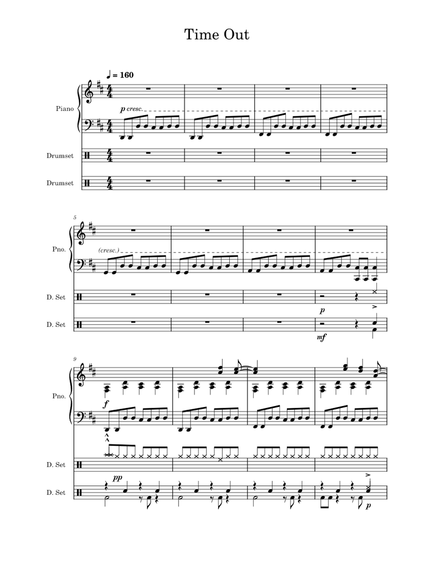 Mixtape : Time Out – Stray Kids (스트레이 키즈) Sheet Music for Piano, Drum ...