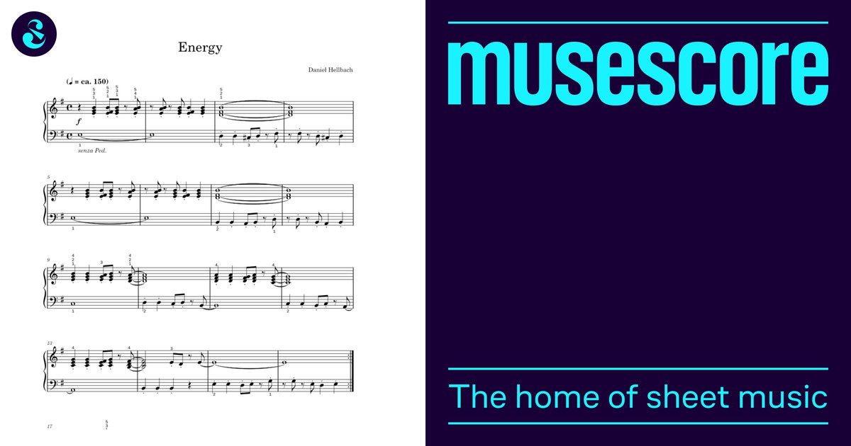 Energy – Daniel Hellbach Sheet Music for Piano (Solo) Easy | MuseScore.com