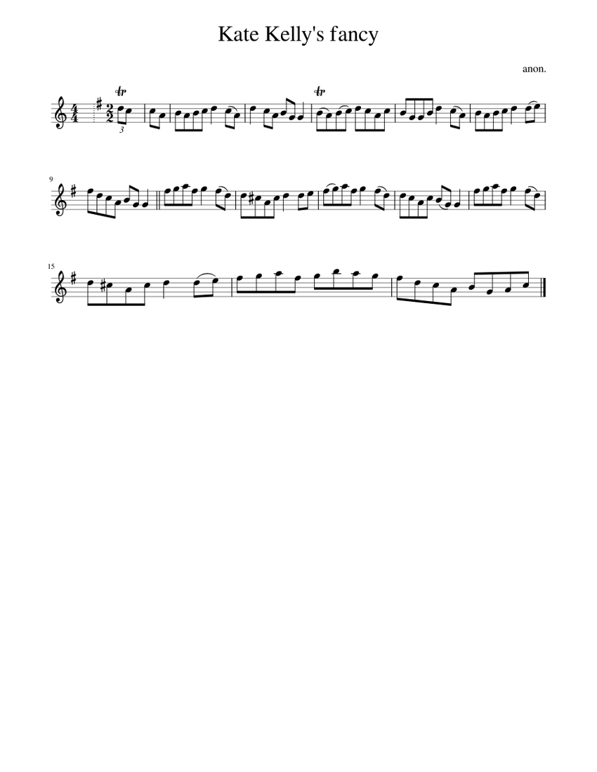 Kate Kelly's fancy Sheet Music for Piano (Solo) easy | MuseScore.com