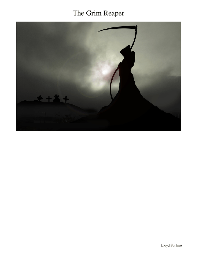 The Grim Reaper Sheet Music for Piano, Organ, Cello, Harp & more ...