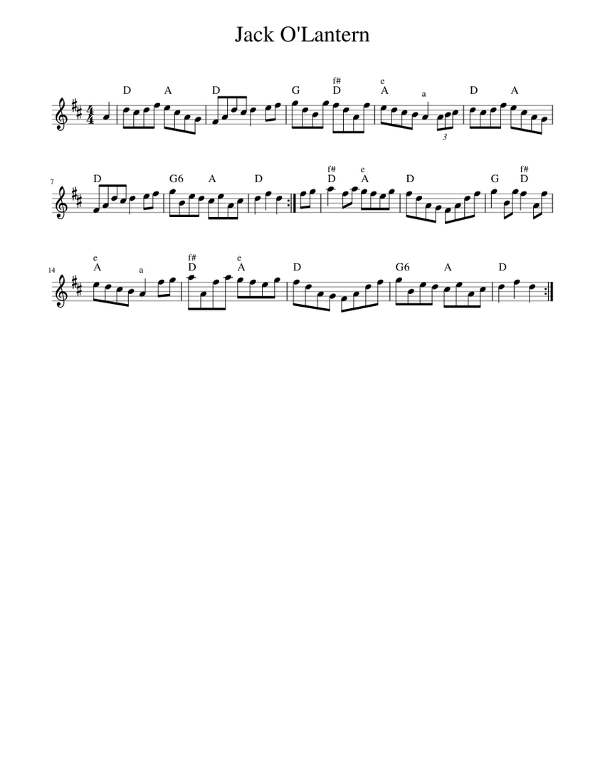 Jack O'Lantern Sheet music for Piano (Solo) Easy | Musescore.com