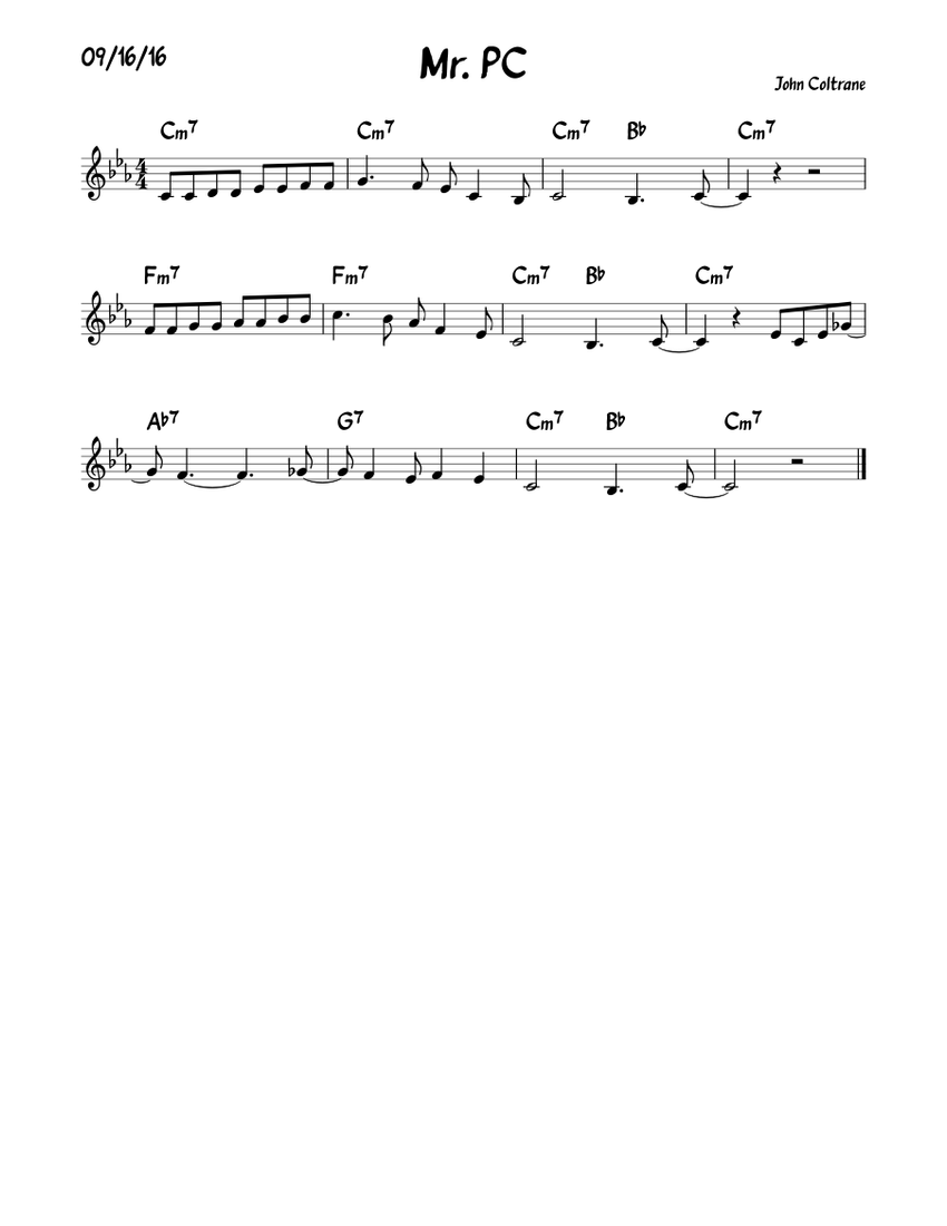 Mr PC Sheet Music for Piano (Solo) Easy | MuseScore.com