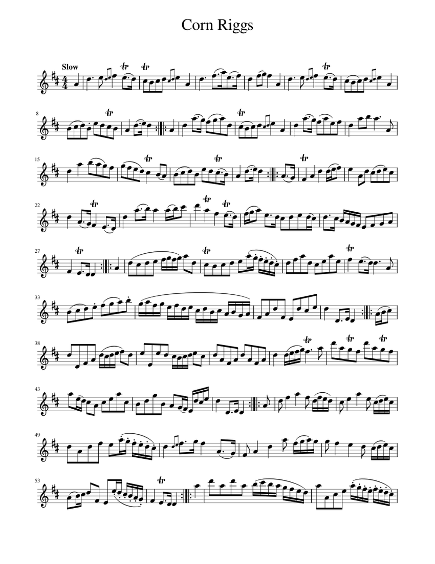 Corn Riggs Sheet music for Piano (Solo) Easy | Musescore.com