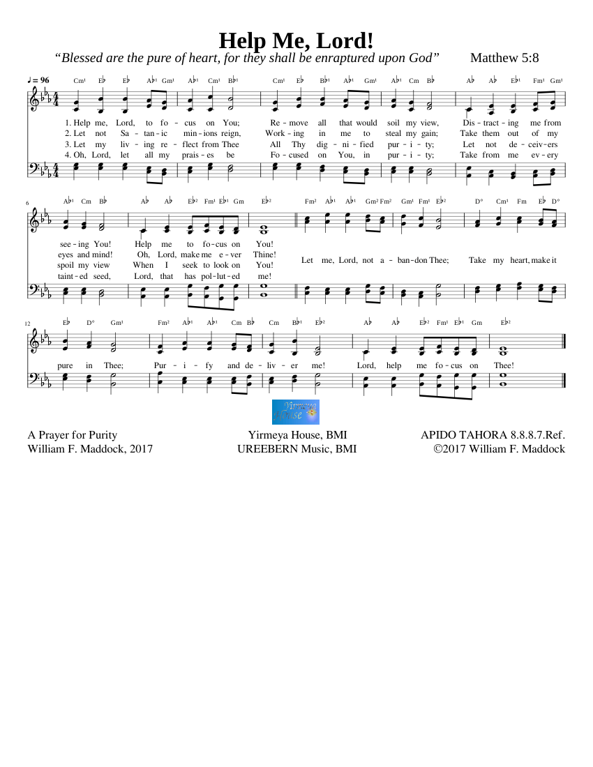 Help Me, Lord! Sheet music for Strings group (String Duet) | Musescore.com