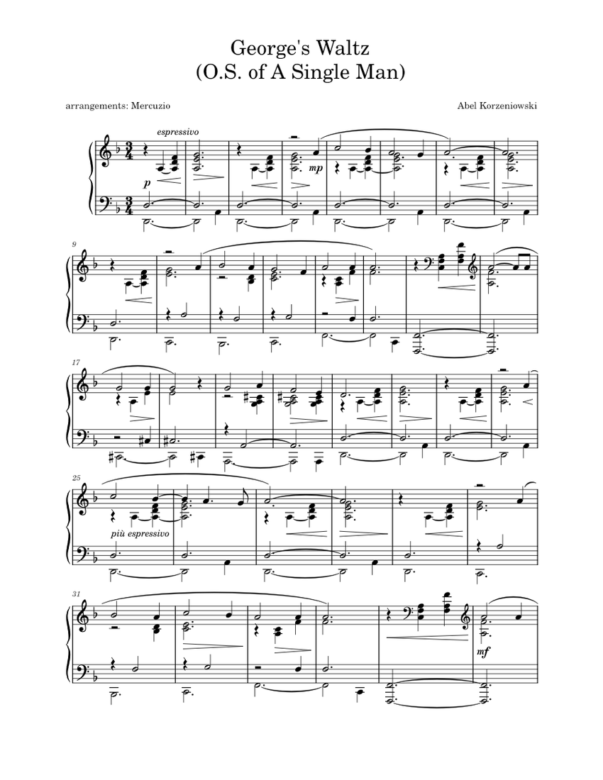 George's Waltz (from soundtrack of The Single Man) – Abel Korzeniowski ...