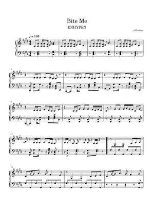 Play Official version of Bite Me Sheet Music by ENHYPEN for Piano ...