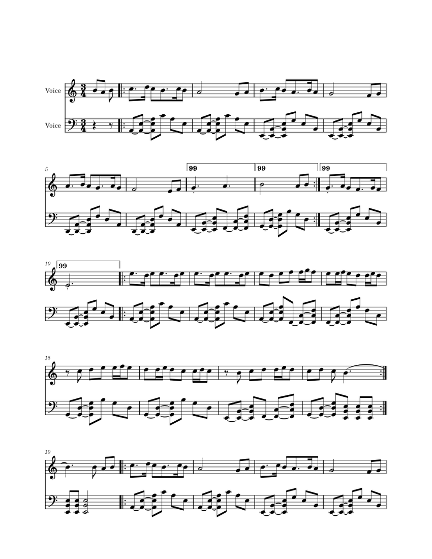 Ağlatan Dans Qafe – Faruk Kanşat Sheet Music for Vocals (Solo ...