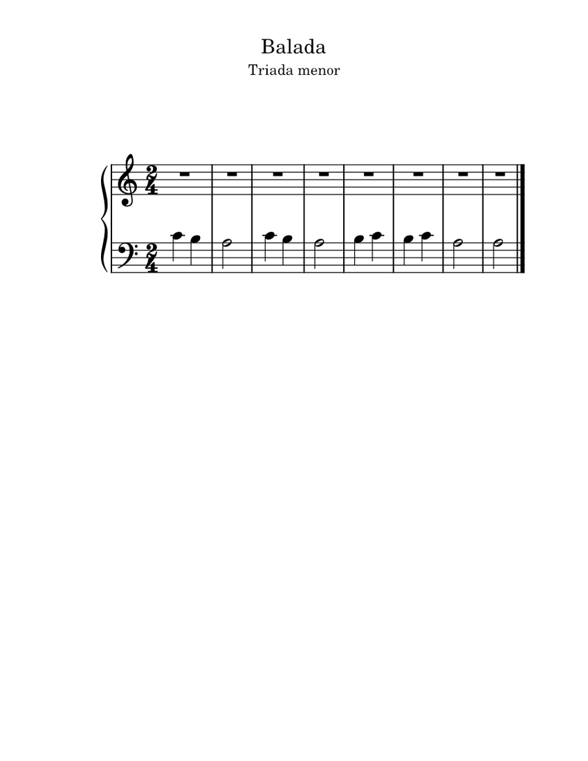 Balada Sheet music for Piano (Solo) Easy | Musescore.com