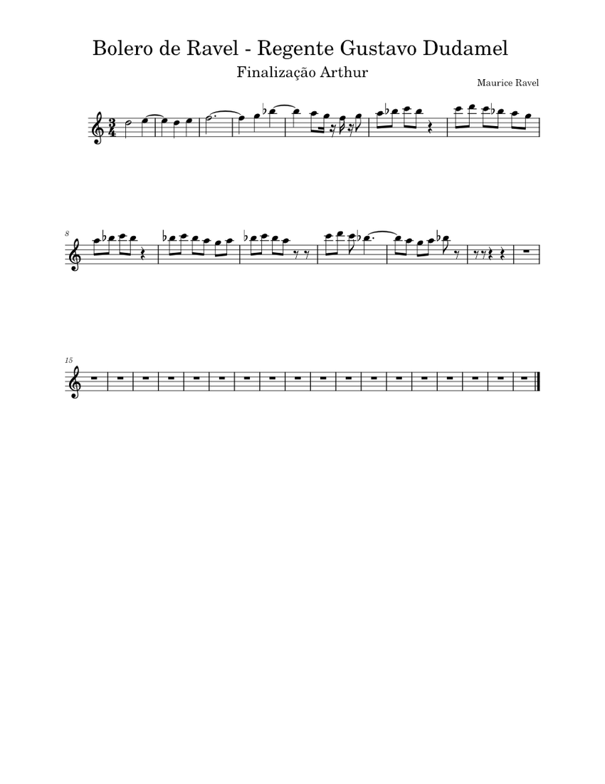 Bolero – Maurice Ravel Bolero de Ravel - FINALIZAÇÃO Gustavo Dudamel ...