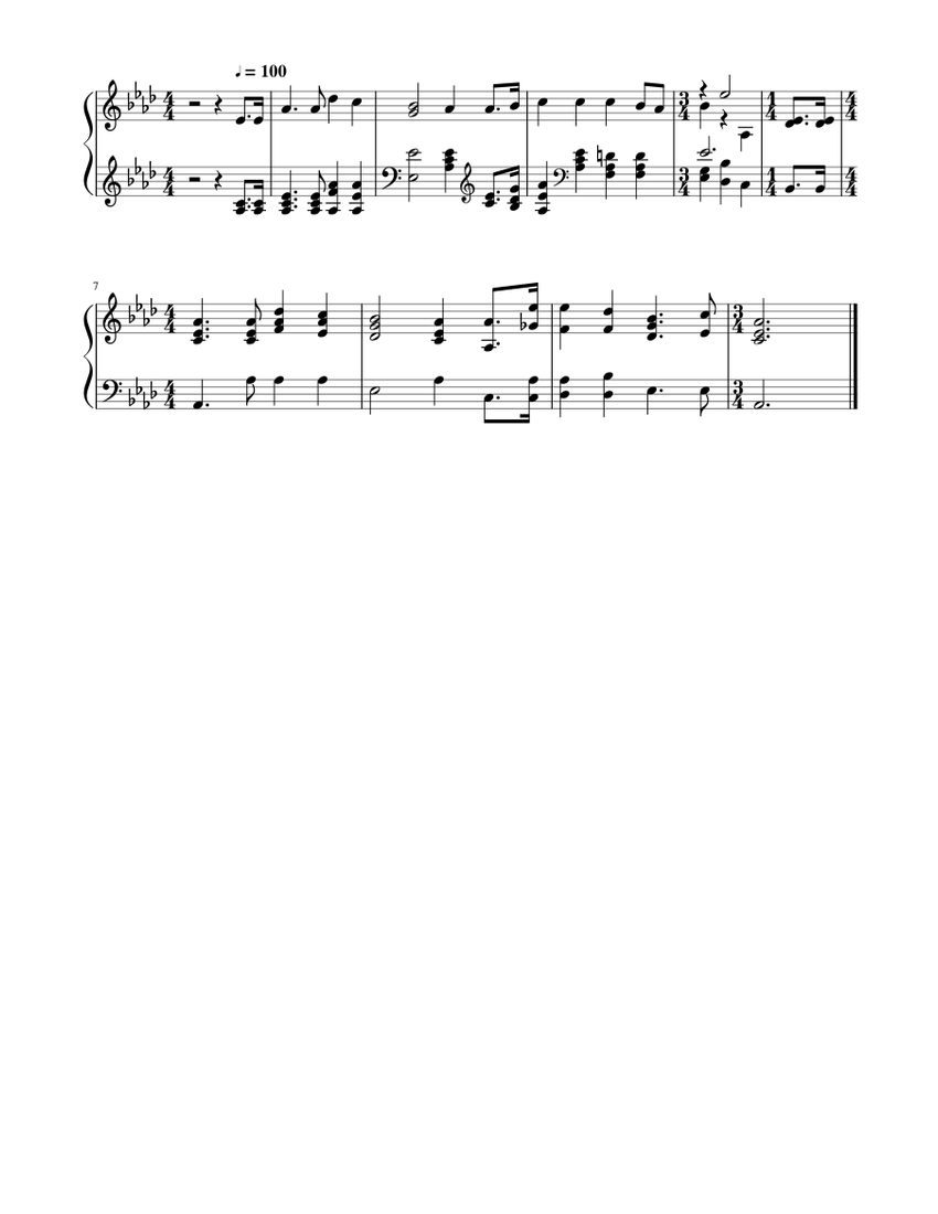 Vespers Sheet music for Piano (Solo) | Musescore.com