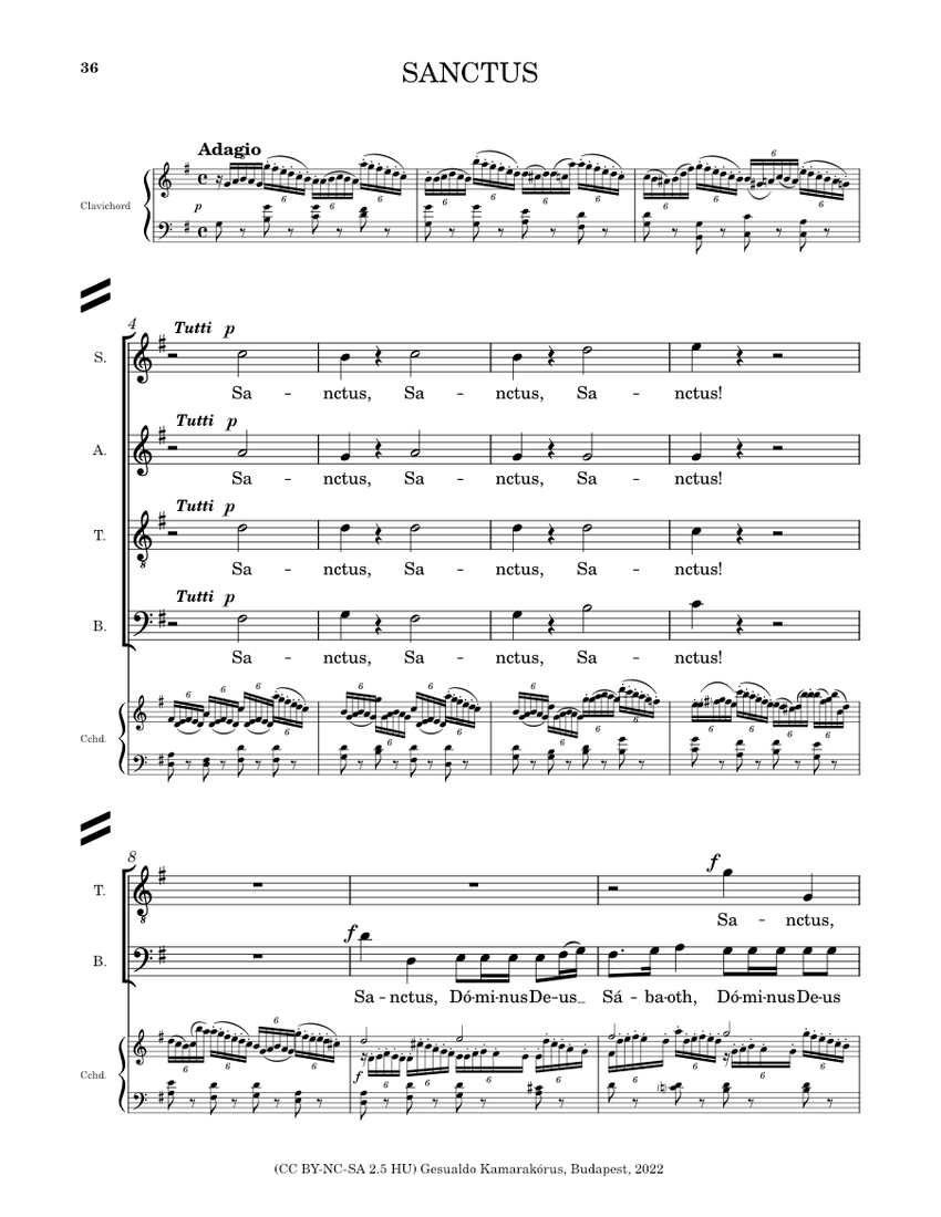 Missa in Honorem Sancti Nicolai – Joseph Haydn Sheet Music with Chords ...