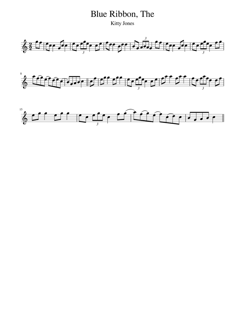 The Blue Ribbon Sheet music for Piano (Solo) | Musescore.com