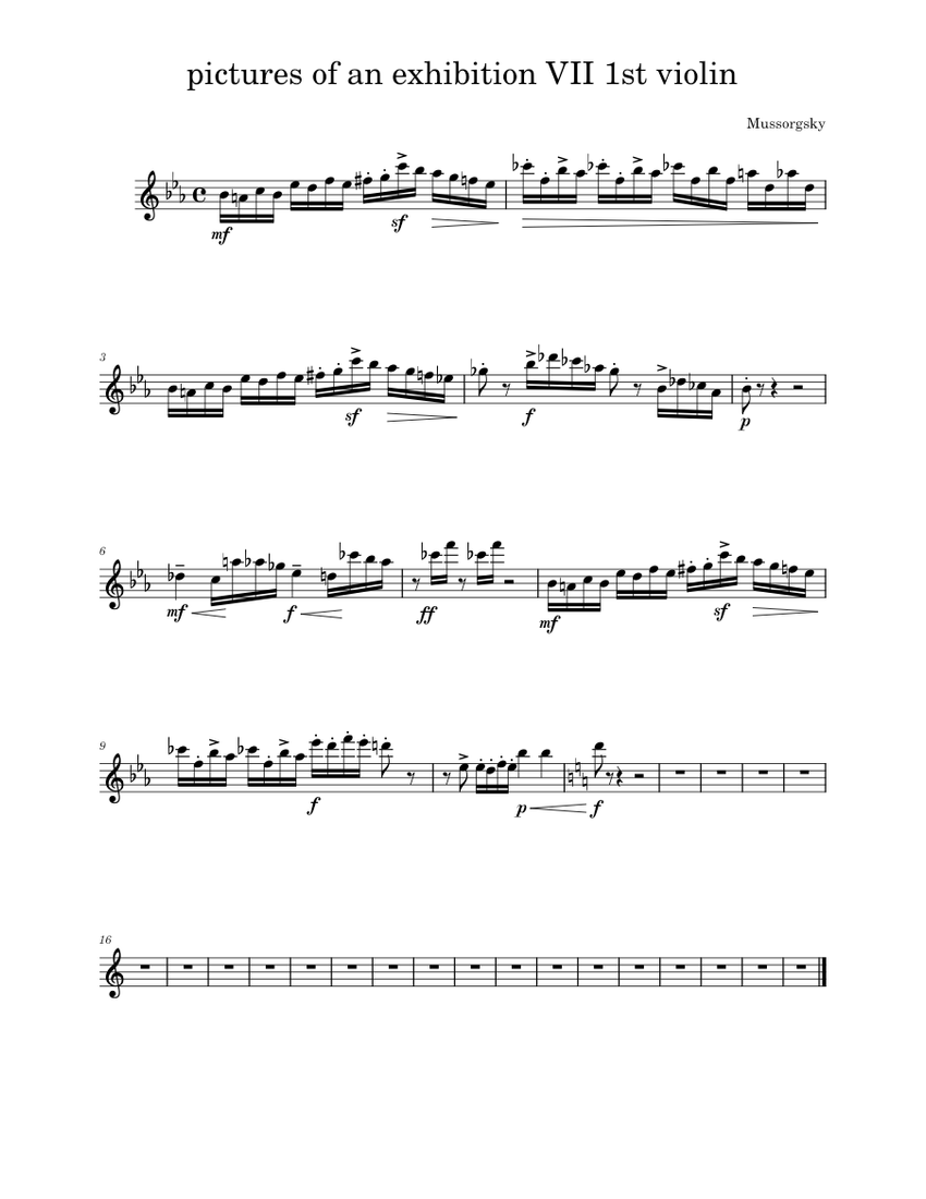 Pictures at an Exhibition – Modest Mussorgsky pictures of an exhibition ...