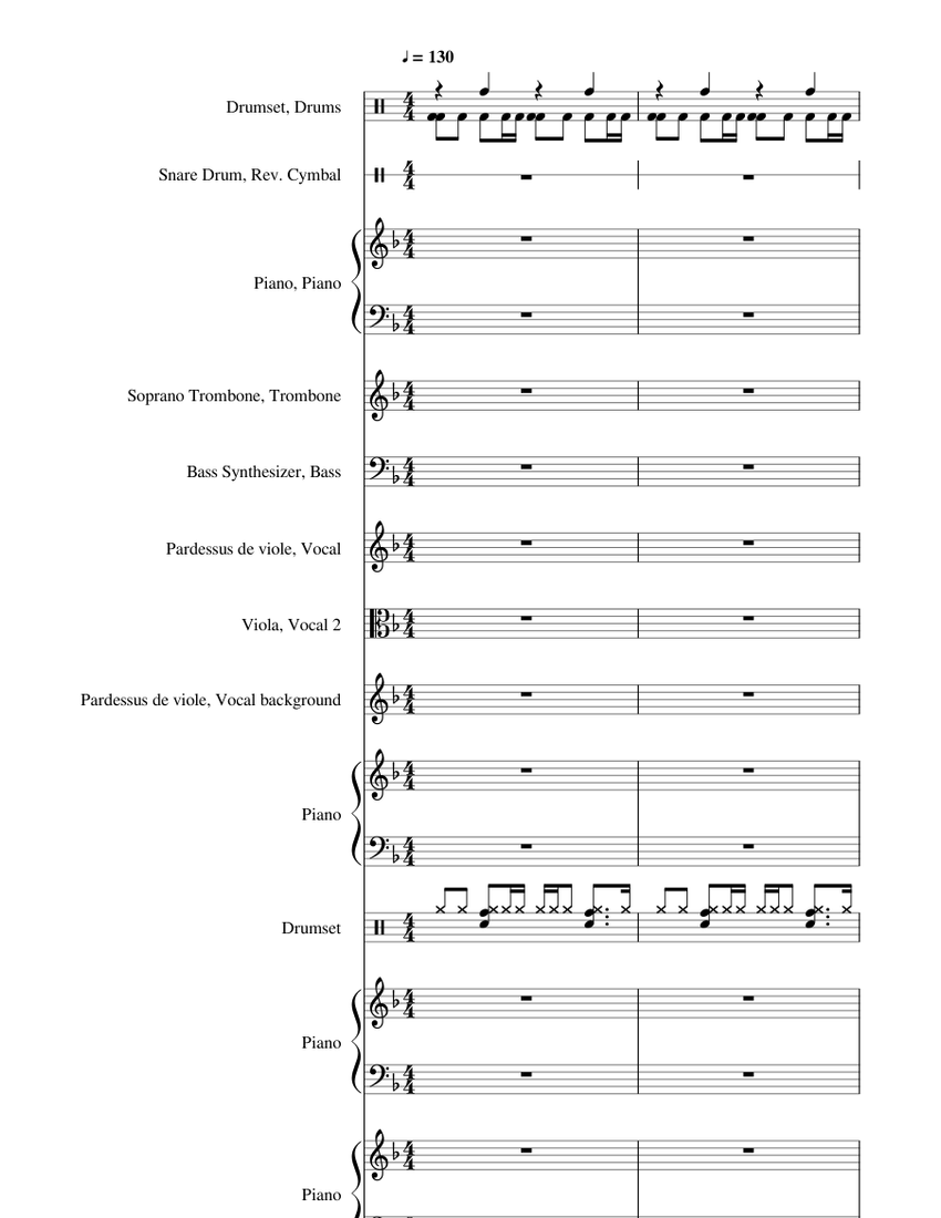 BATIM Build Our Machine (UPDATED!) Sheet music for Piano, Trombone ...