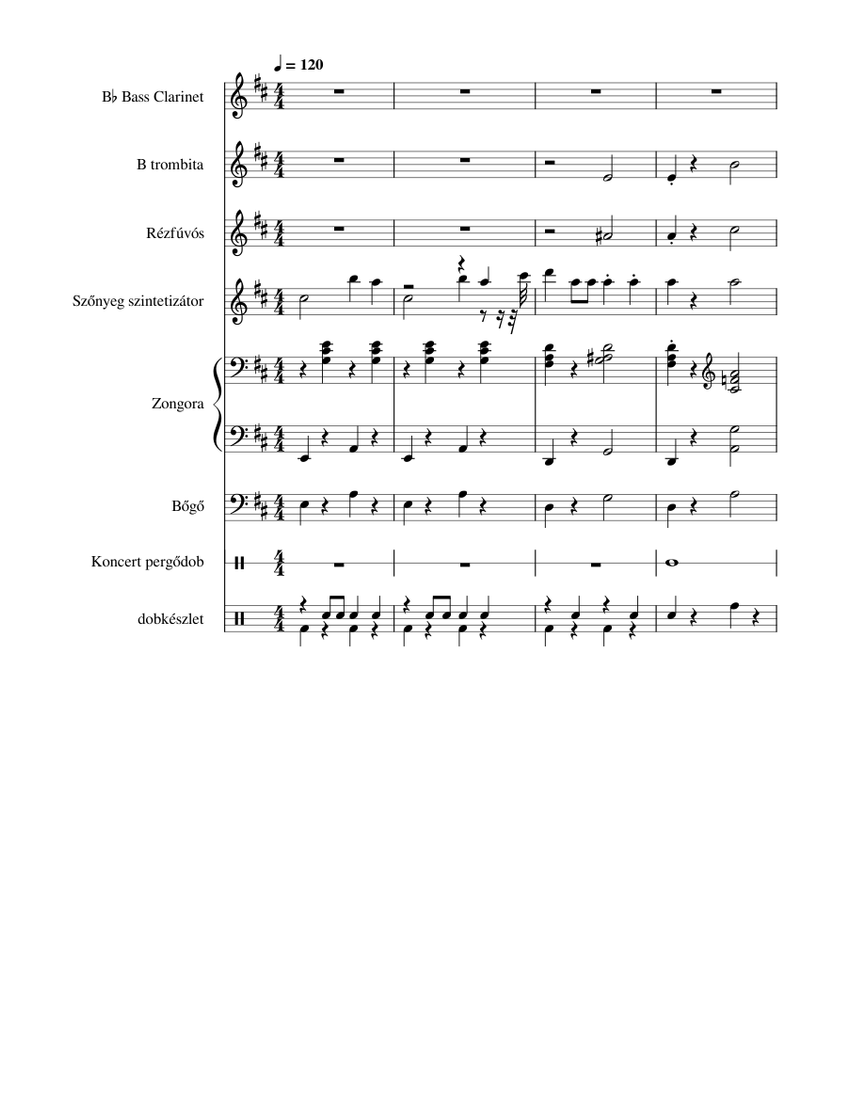 Run Rabbit Run Sheet music for Piano, Clarinet bass, Trumpet in b-flat ...