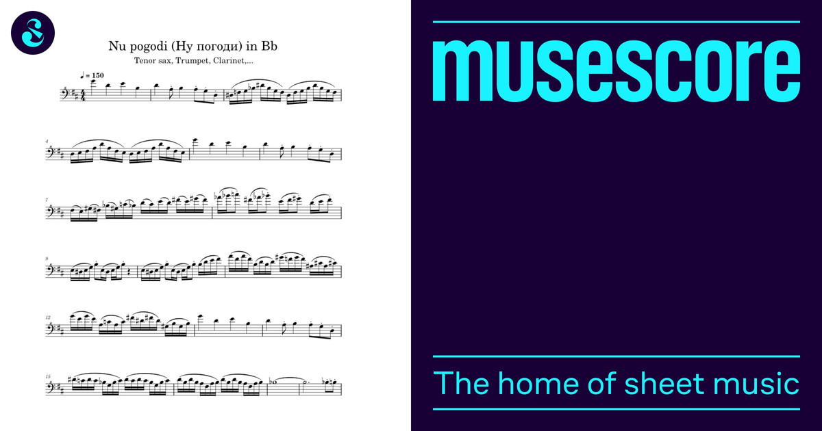 Vizisi Ну, погоди!, Nu, pogodi! – Tamas Deak Sheet Music for Saxophone ...