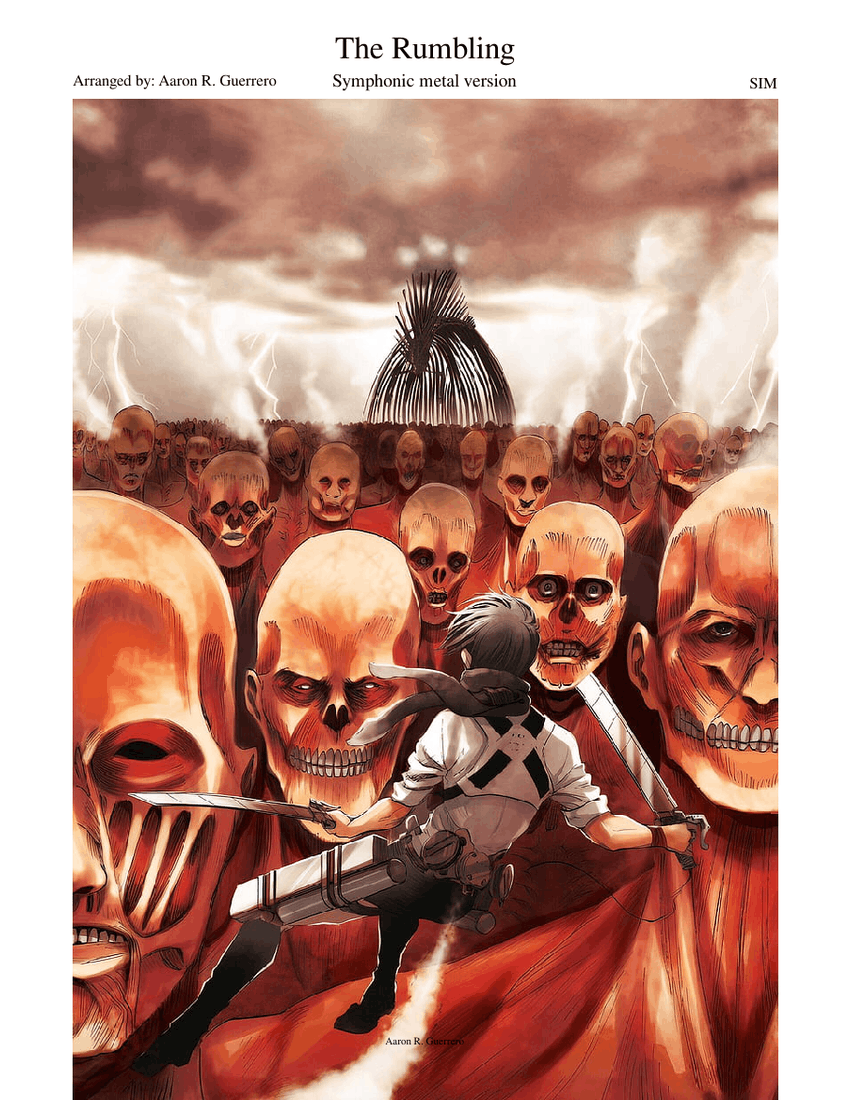 Shingeki No Kyojin - The Rumbling (Full song, full score, symphony ...
