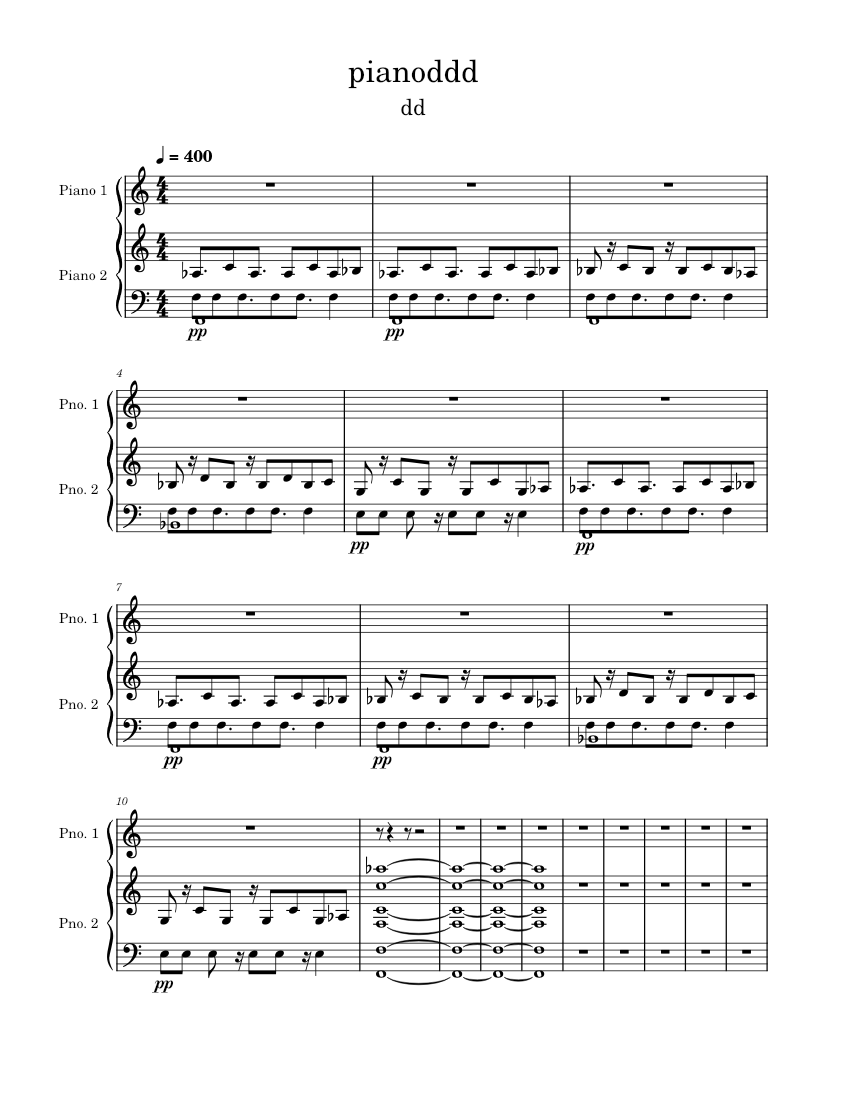 Spirit 3 Sheet music for Piano (Piano Duo) | Musescore.com