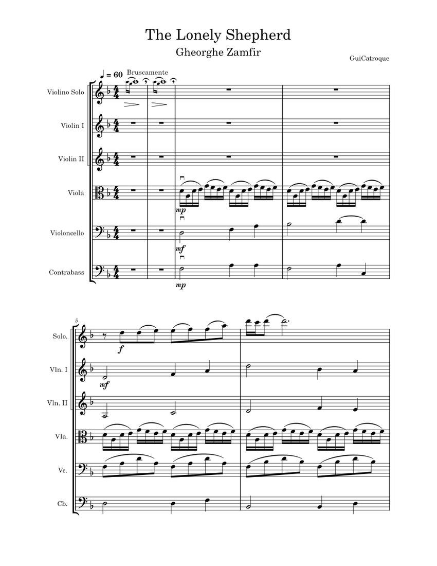 The Lonely Shepherd - piano tutorial