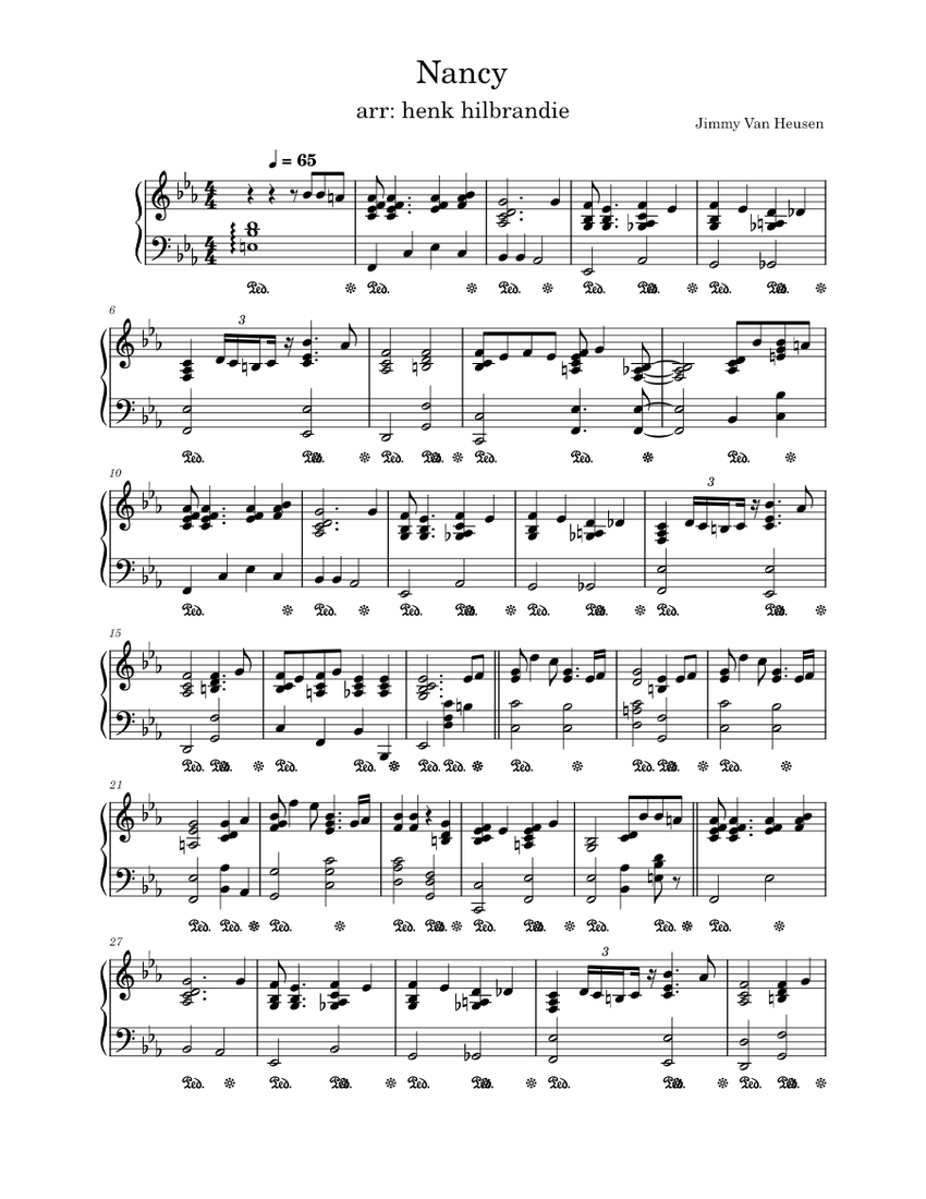 Nancy - With The Laughing Face – Frank Sinatra Sheet music for Piano ...