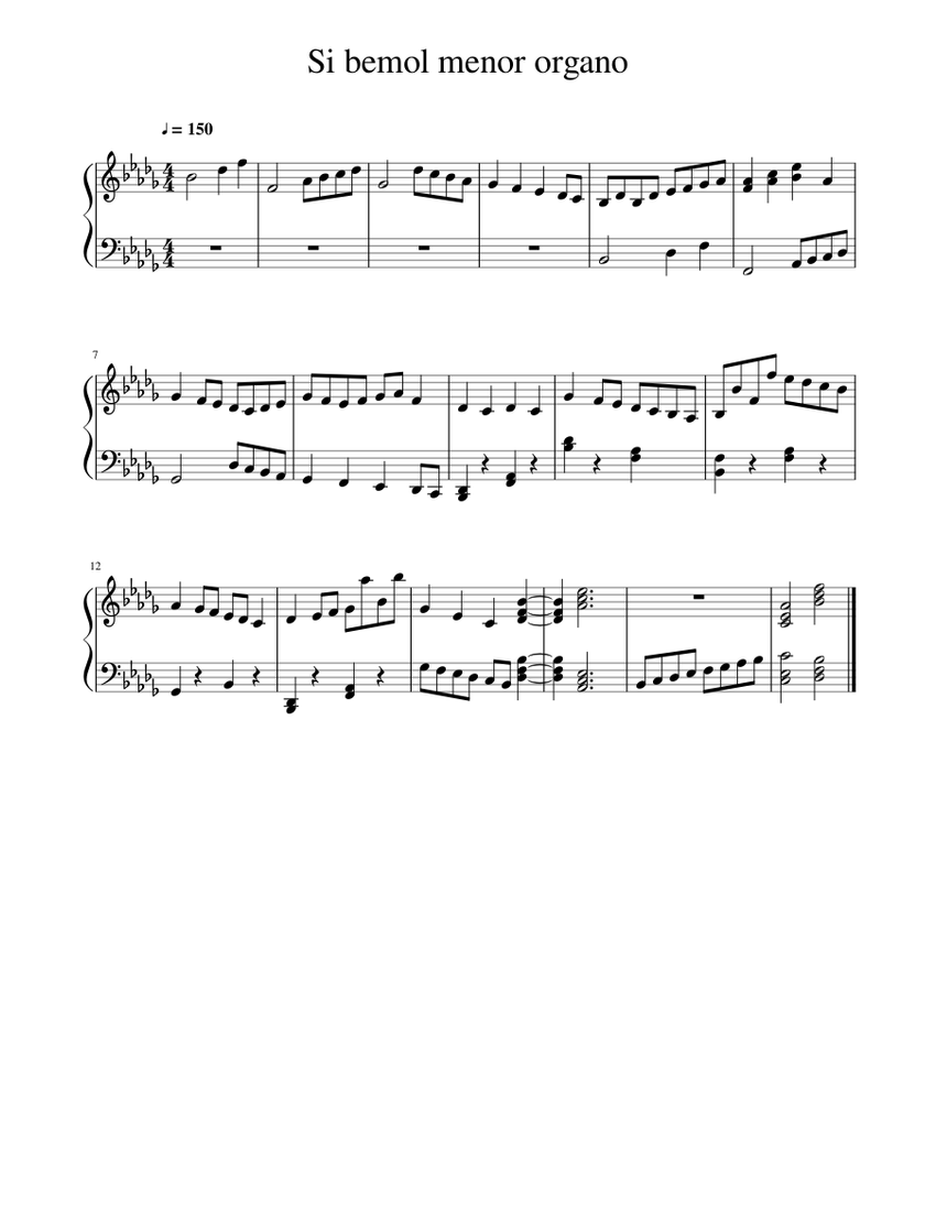 Órgano n1 Sheet music for Organ (Solo) | Musescore.com