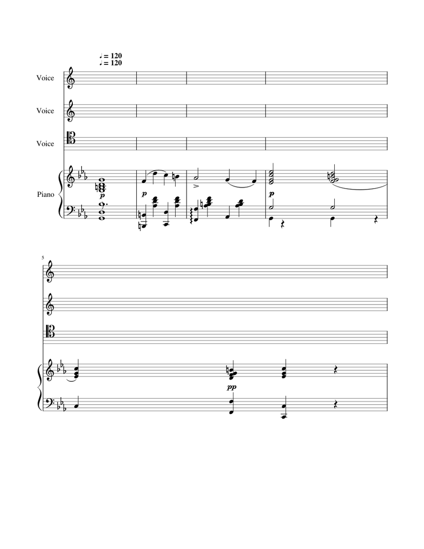 zig Sheet music for Piano, Voice (other) (Mixed Quartet) | Musescore.com