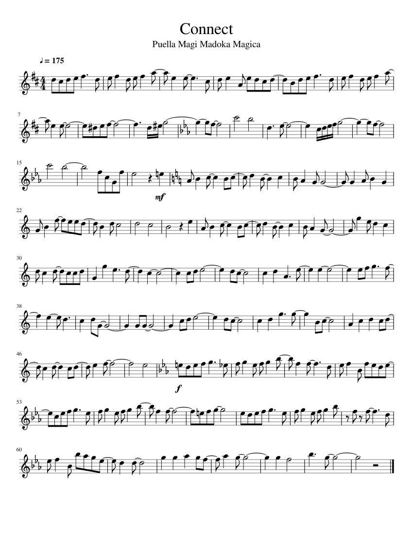 Connect ASX Sheet music for Saxophone alto (Solo) | Musescore.com