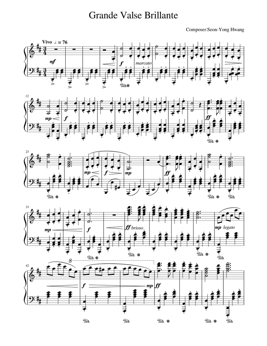 Grande_Valse_Brillante (WoO 12) Sheet Music for Piano (Solo ...