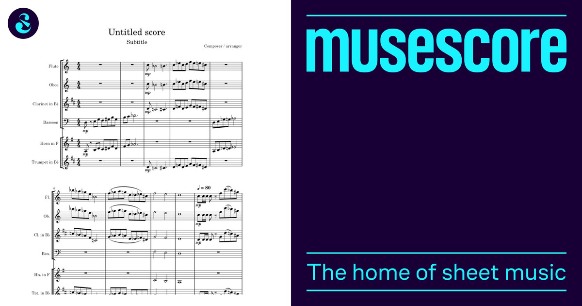 Pollen Into Cloud – TheComposerPerson Sheet music for Flute, Oboe ...