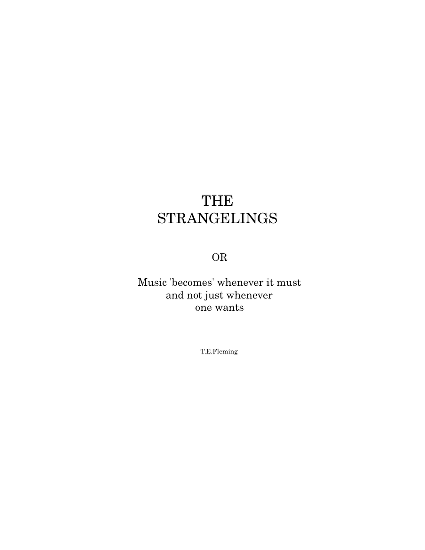 THE STRANGELINGS Sheet music for Piano (Solo) | Musescore.com