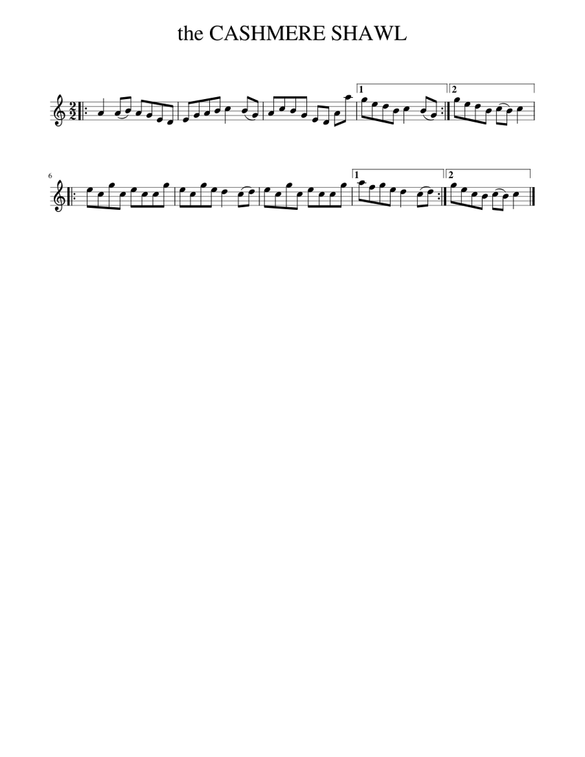 the CASHMERE SHAWL Sheet music for Piano (Solo) Easy | Musescore.com