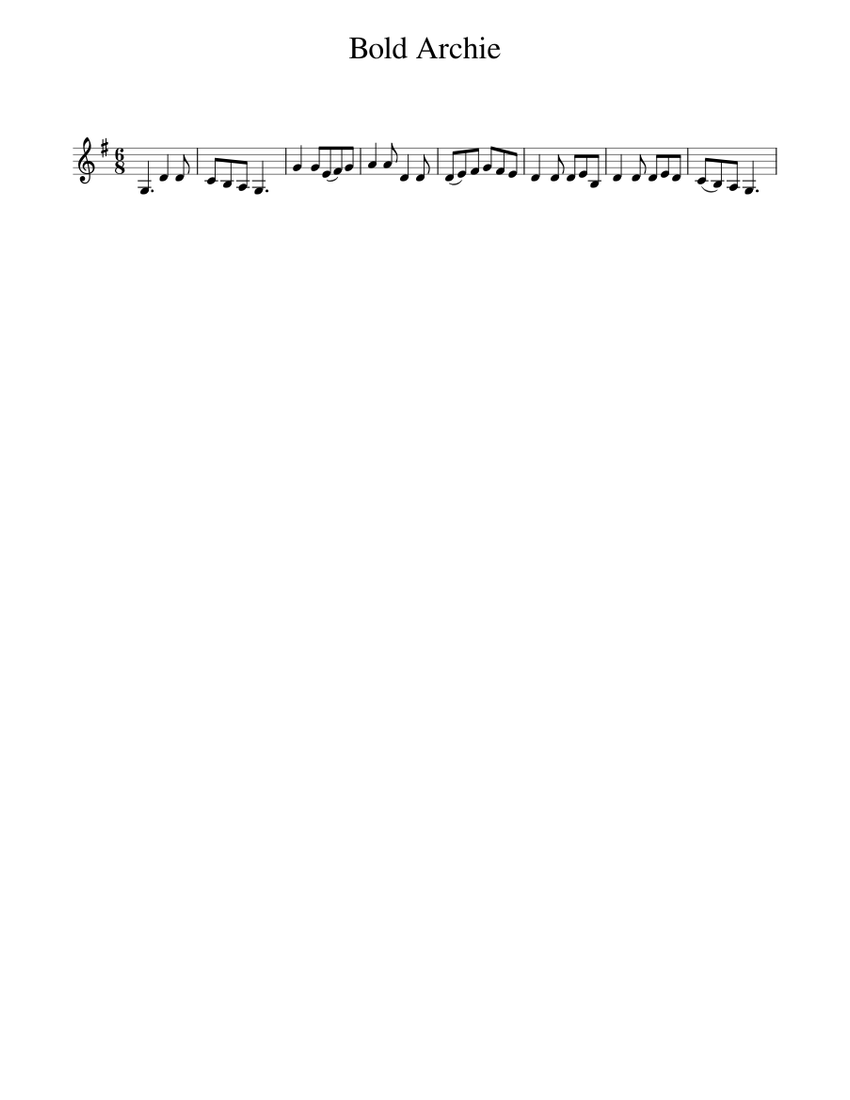 Bold Archie - piano tutorial