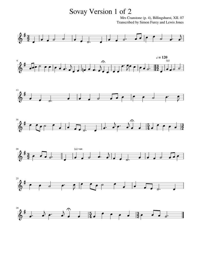 Sovay Version 1 of 2 Sheet music for Piano (Solo) Easy | Musescore.com