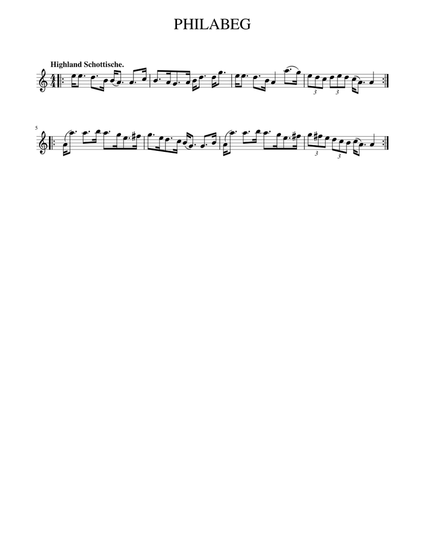 PHILABEG Sheet music for Piano (Solo) | Musescore.com