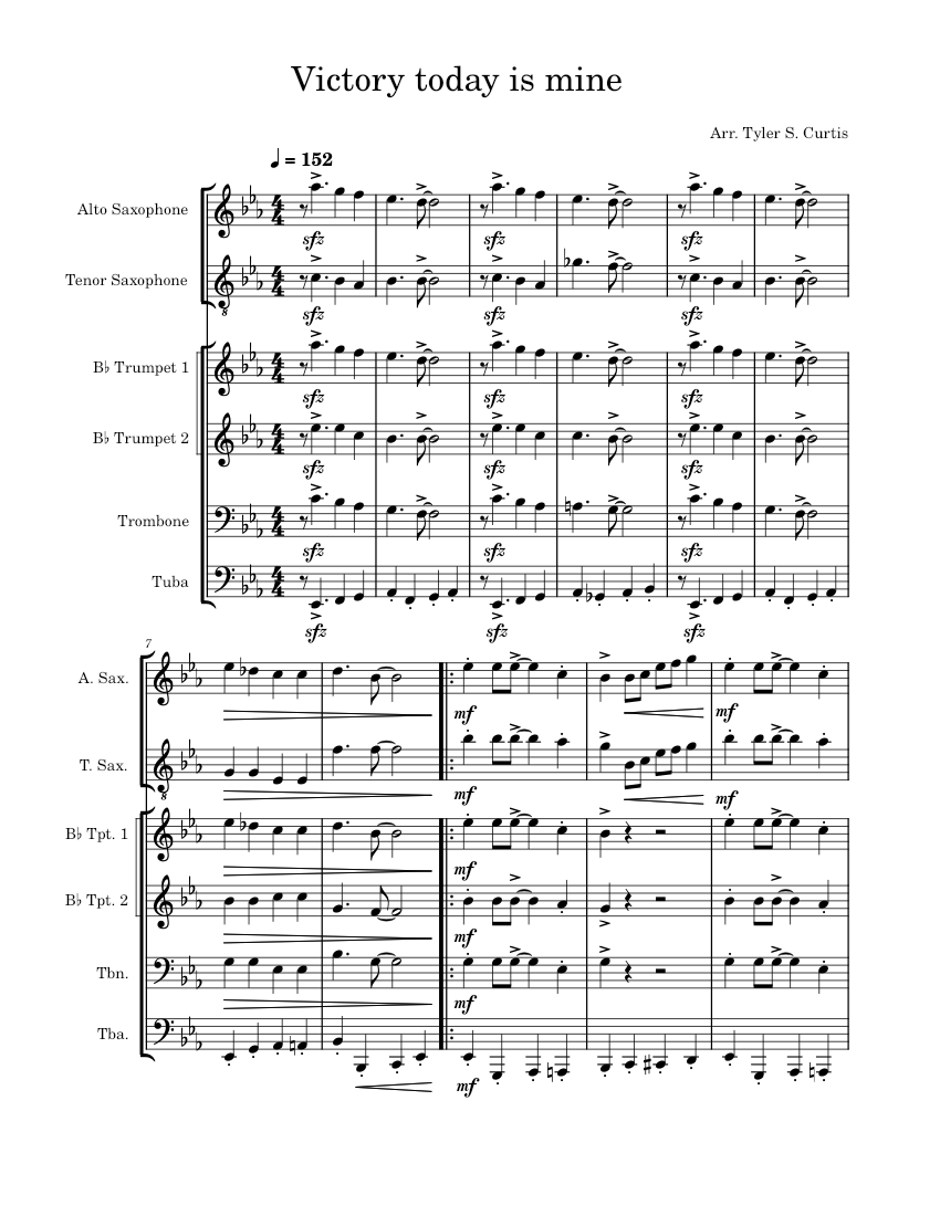 Victory Is Mine – Dorothy Norwood Sheet Music for Trombone, Tuba ...